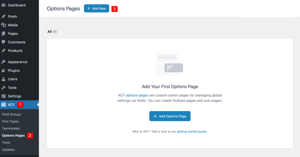 Advanced Custom Fields(ACF) Options Page: Ultimate Guide