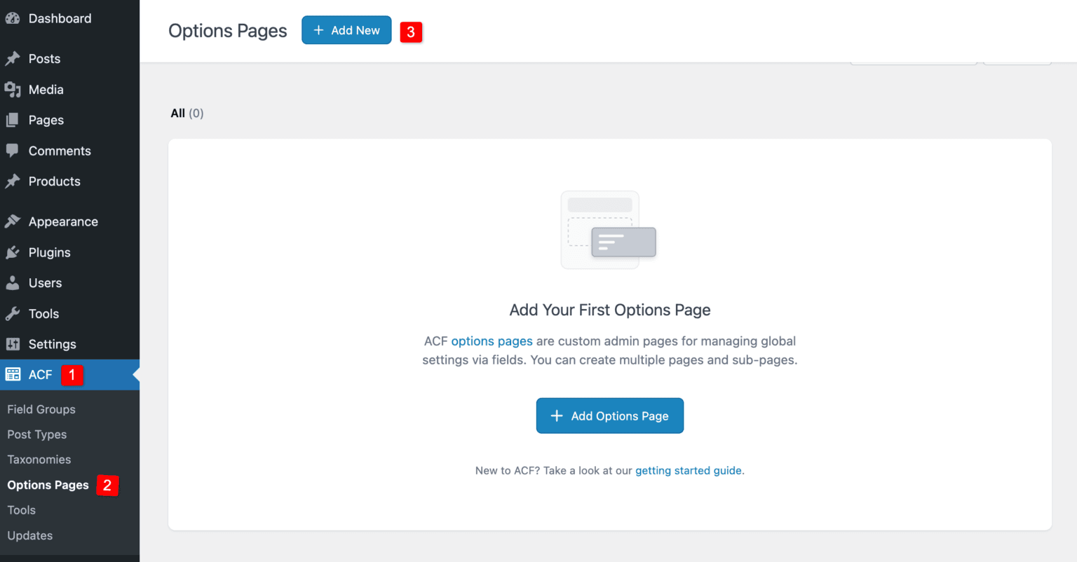 Advanced Custom Fieldsacf Options Page Ultimate Guide
