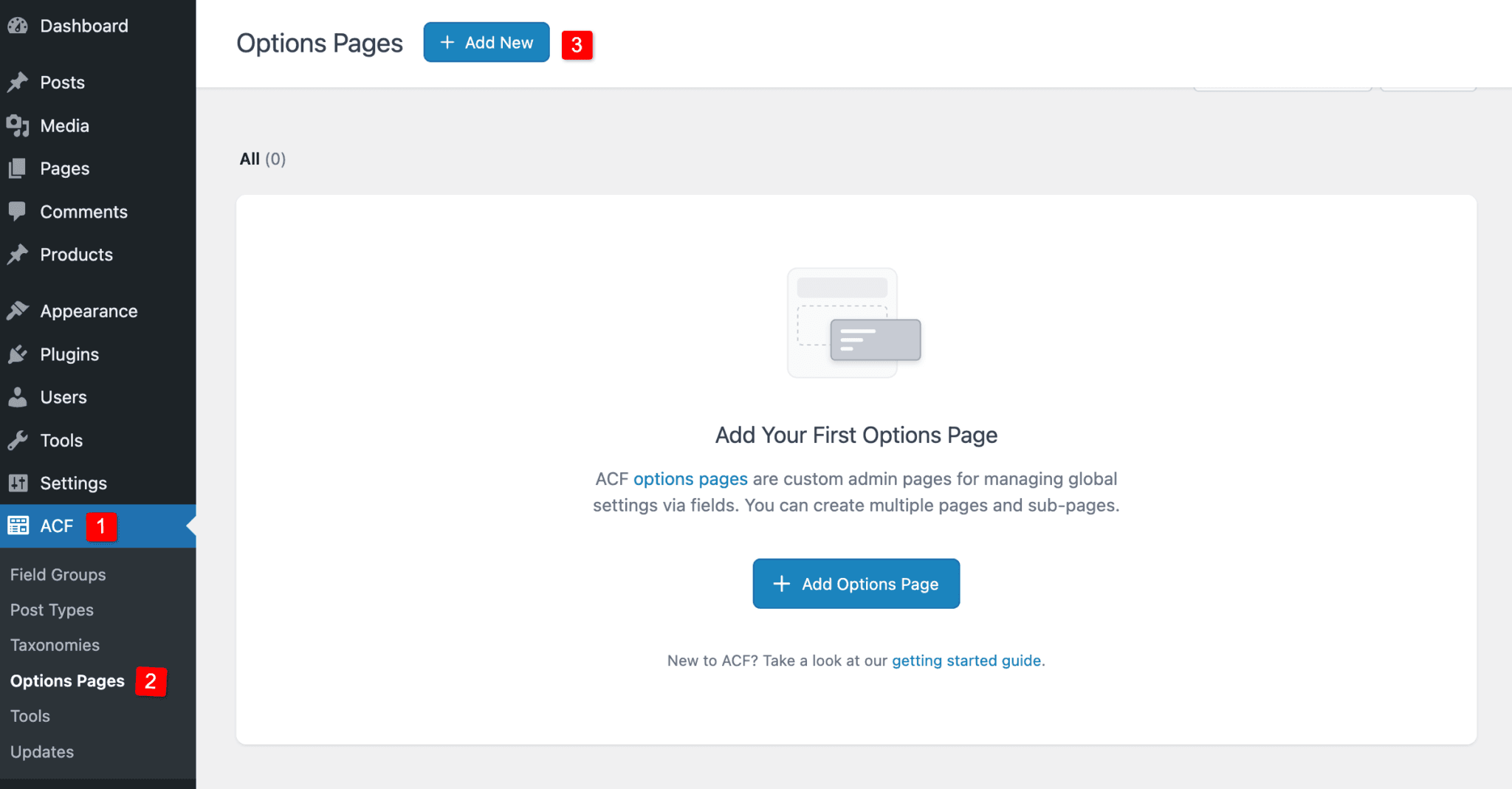 Advanced Custom Fields(ACF) Options Page: Ultimate Guide