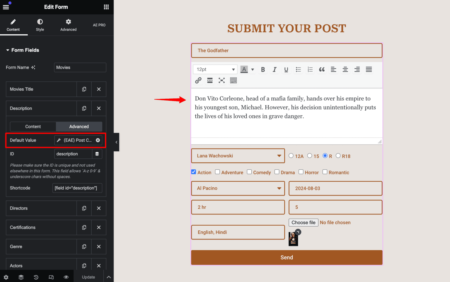 How to Create or Update WordPress Posts Using Elementor Form