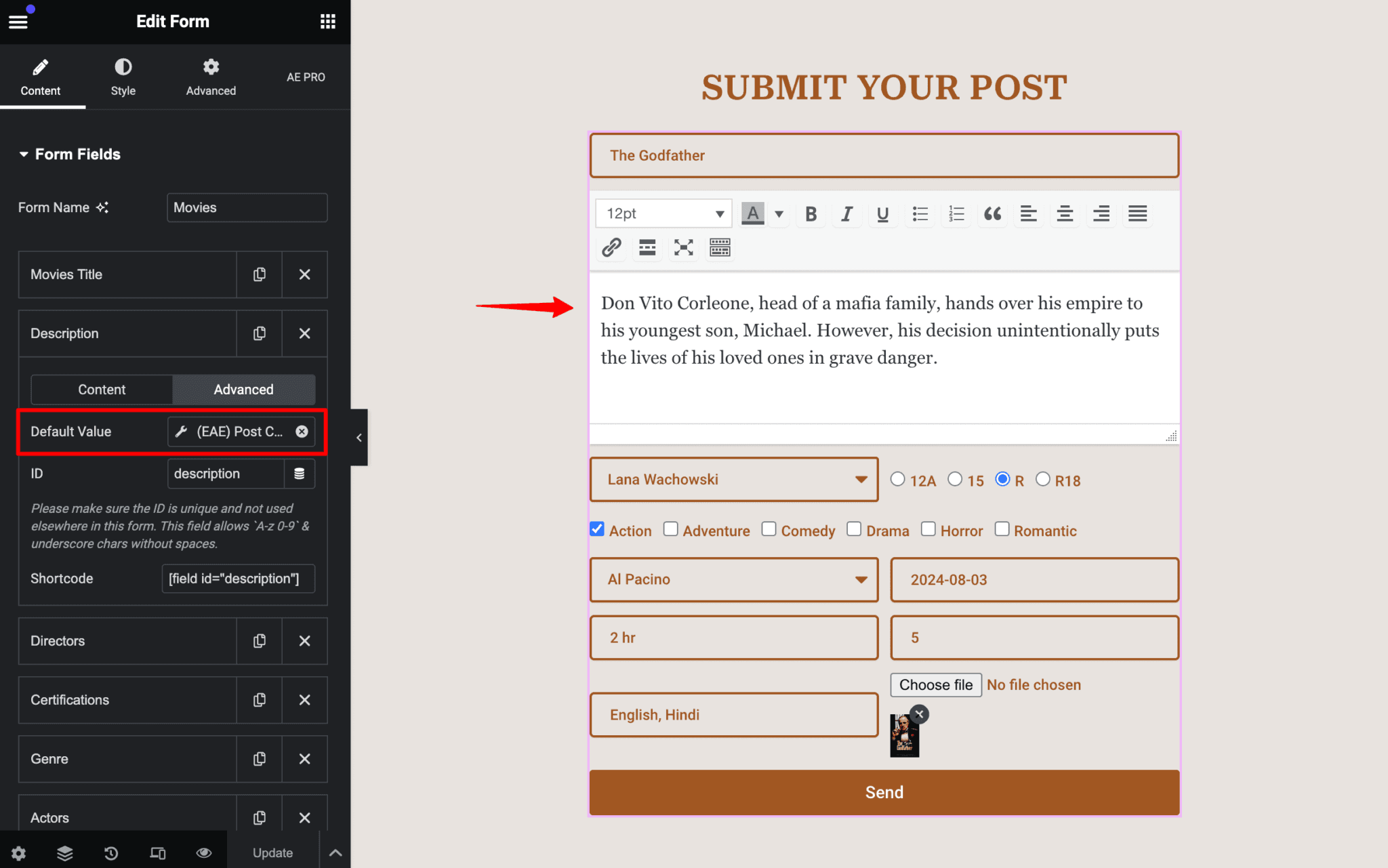 How to Create or Update WordPress Posts Using Elementor Form