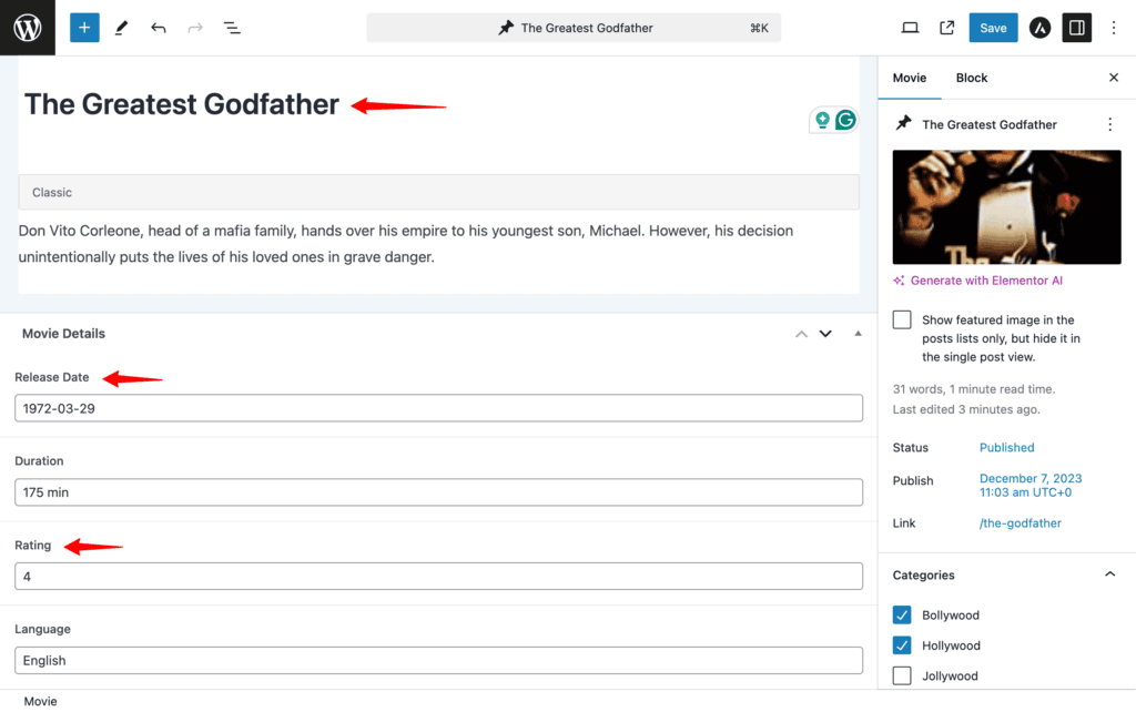 How to Create or Update WordPress Posts Using Elementor Form
