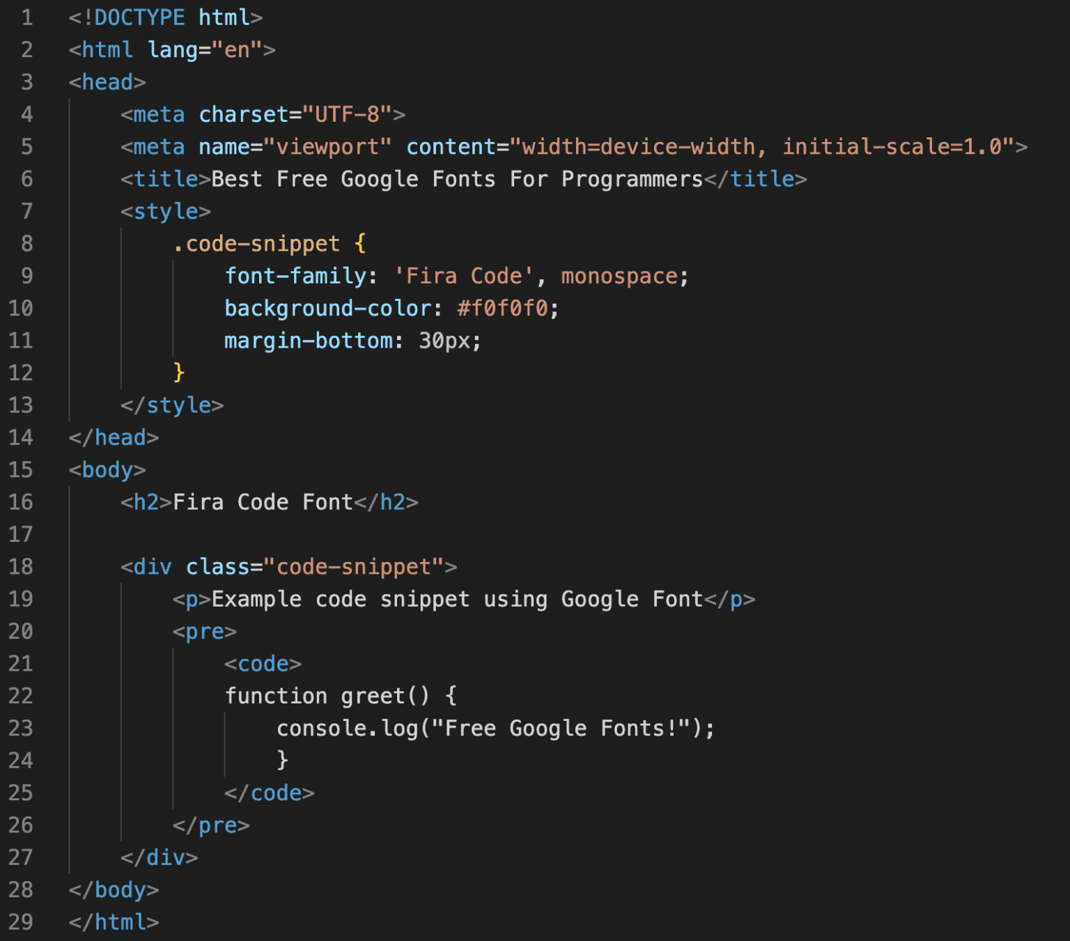 Top 10 Free Google Fonts for Programmers - Elementor Addons