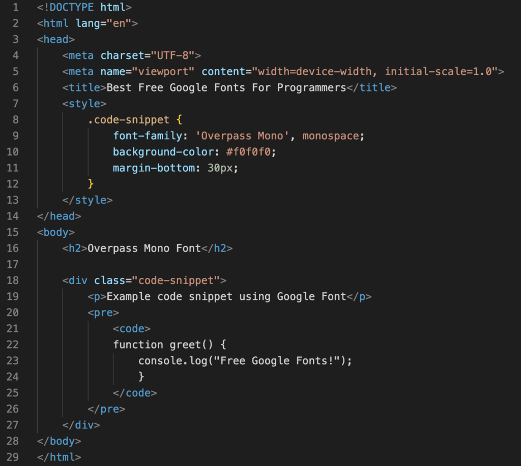 Top 10 Free Google Fonts for Programmers - Elementor Addons
