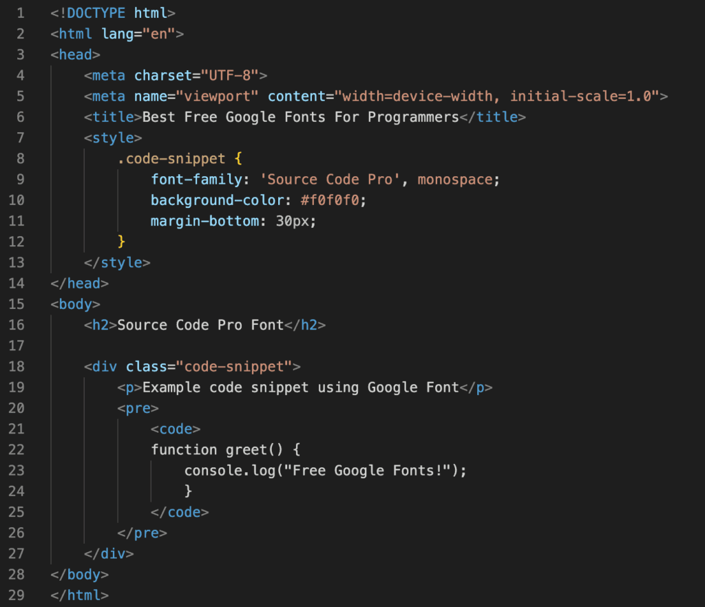 Top 10 Free Google Fonts for Programmers - Elementor Addons