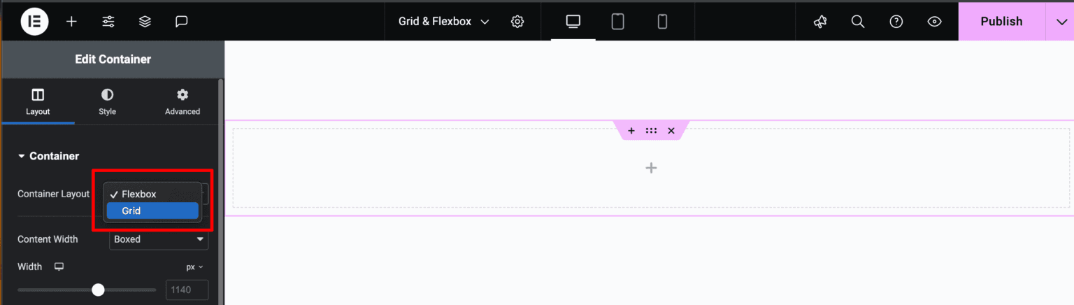 How to Use Flexbox and Grid Container in Elementor